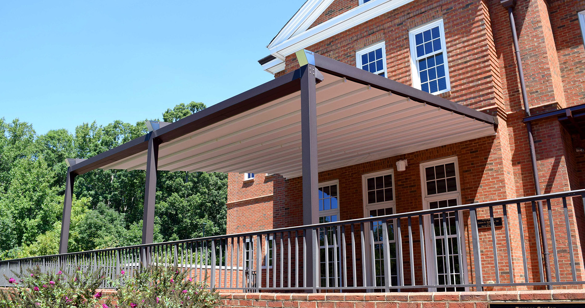 Corradi USA | Sark Custom Awnings | Renson Operable Louvered Roof ...